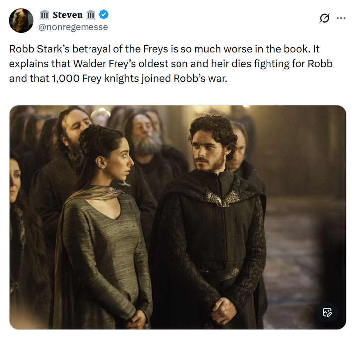Unpopular opinion : The Freys were right to seek revenge against the ...