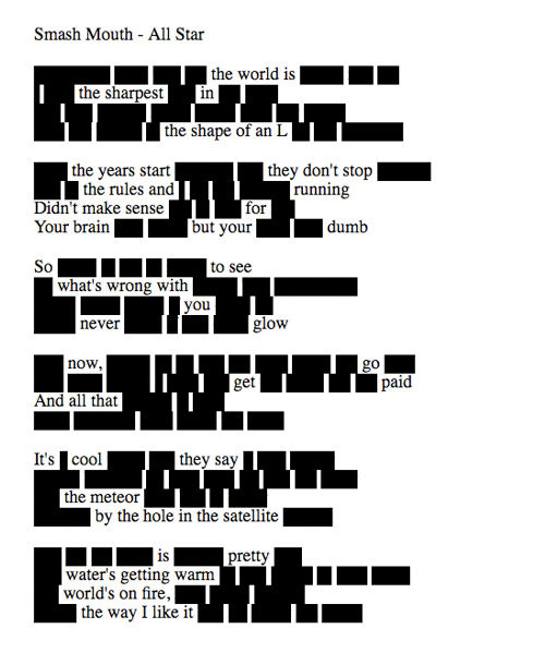 [Image - 44003] | Redactive Poetry Project | Know Your Meme