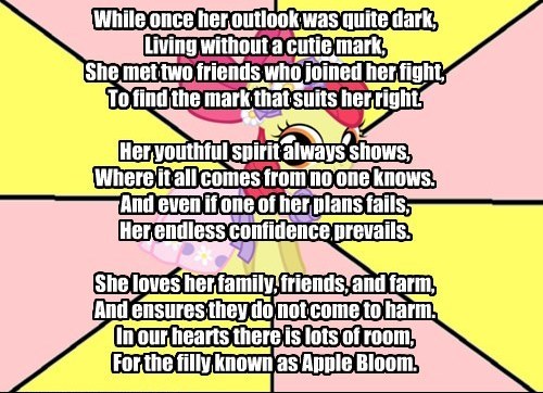 My Little Poetry: Apple Bloom | My Little Pony: Friendship is Magic ...