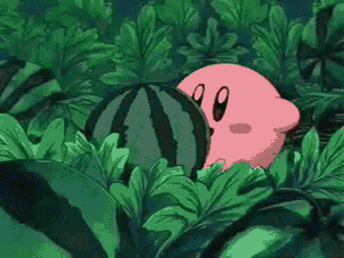 Kirby Eating A Watermelon Kirby Know Your Meme