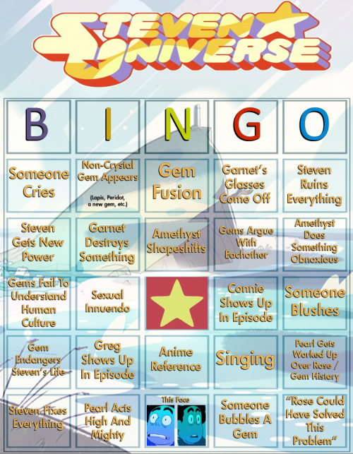 Bingo | Steven Universe | Know Your Meme