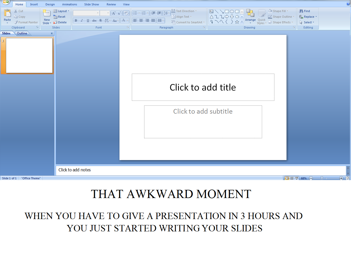 Presentation That Awkward Moment Know Your Meme