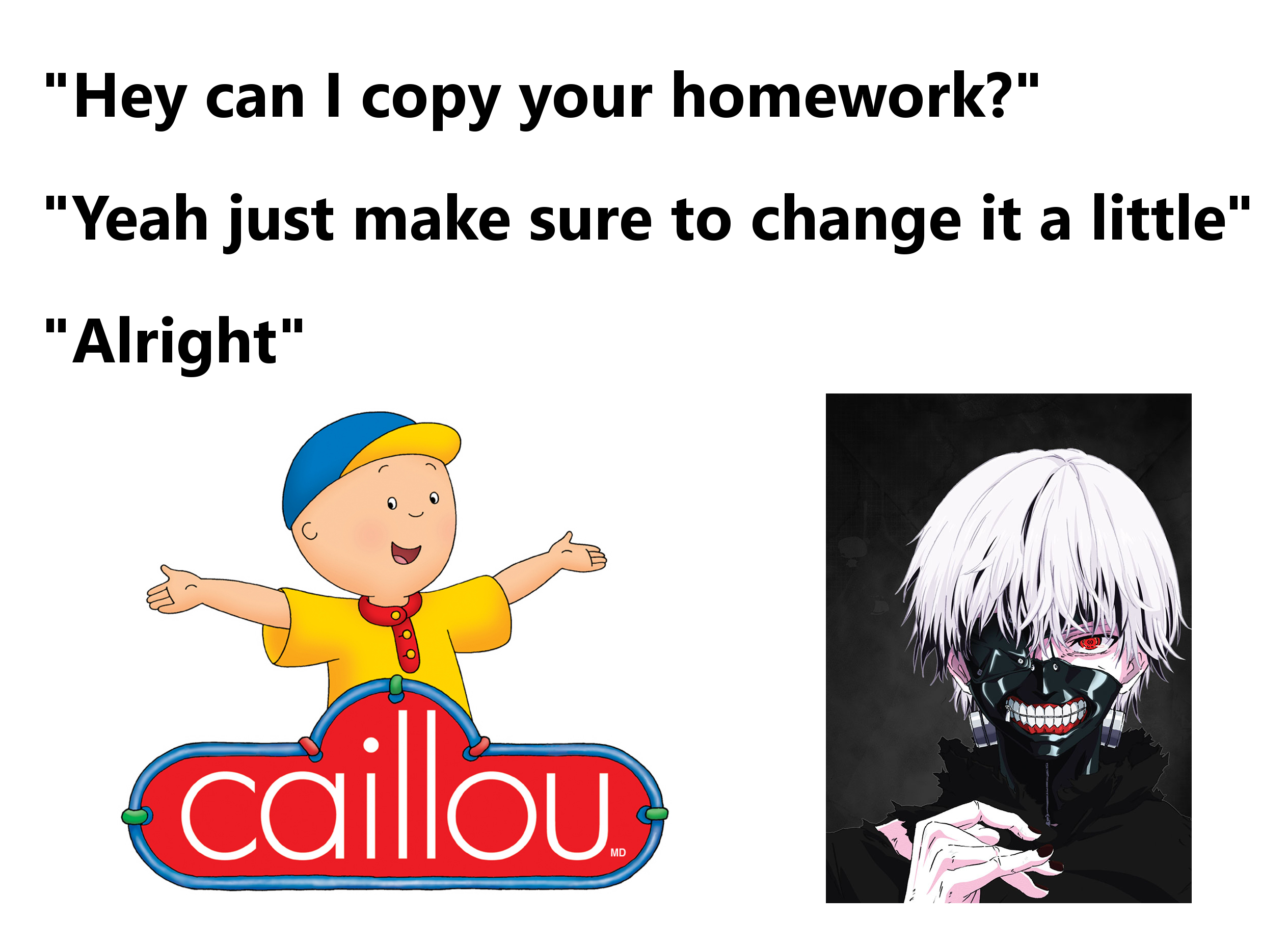 Copy Homework Meme Template