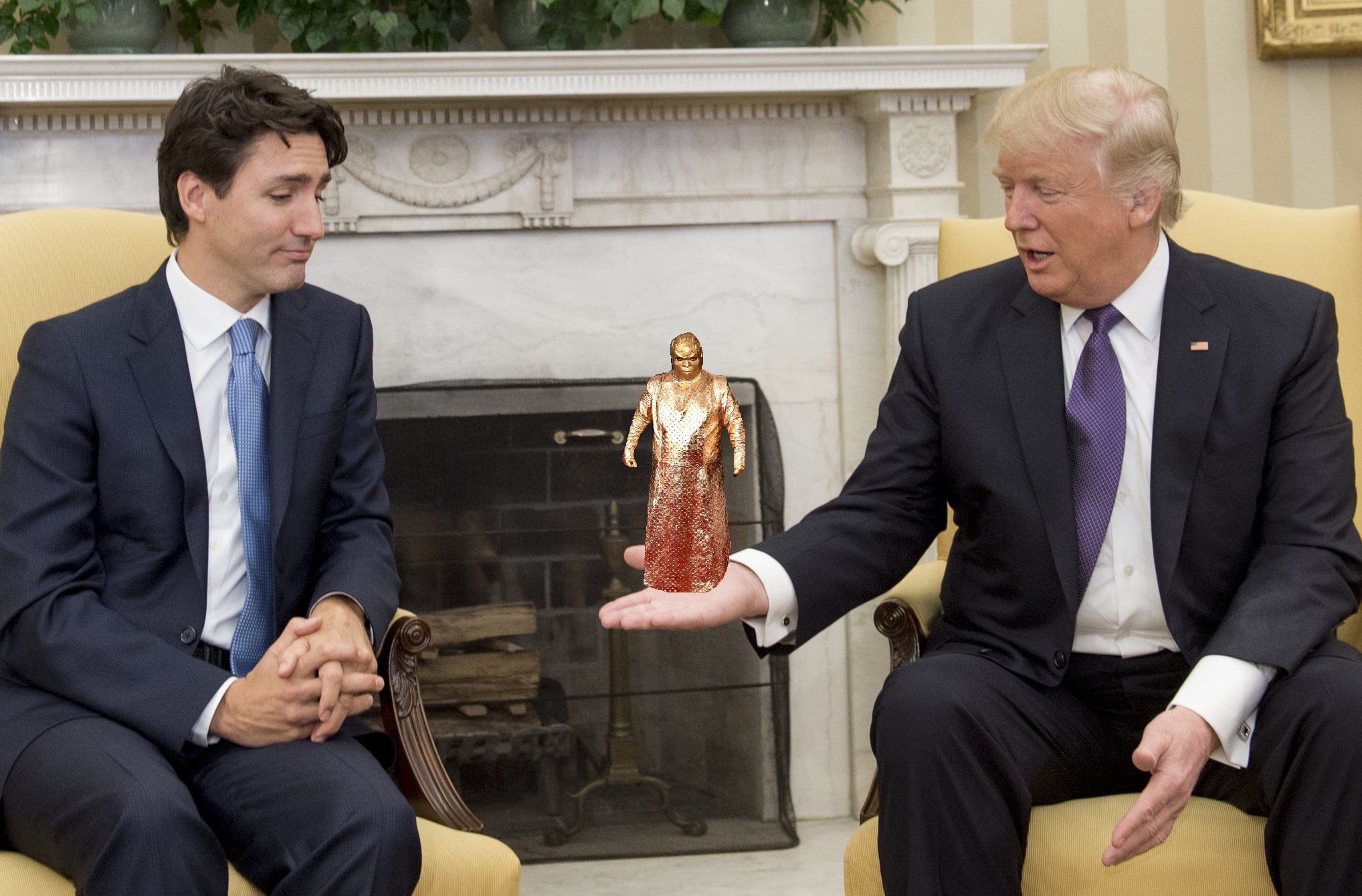 Interesting Choice of Gift | Justin Trudeau's Handshake With Donald ...