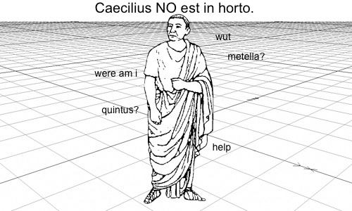 Caecilius NO Est In Horto Cambridge Latin Course Know Your Meme