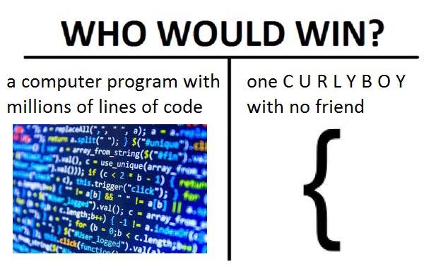 Code Vs Curlyboy Who Would Win Know Your Meme