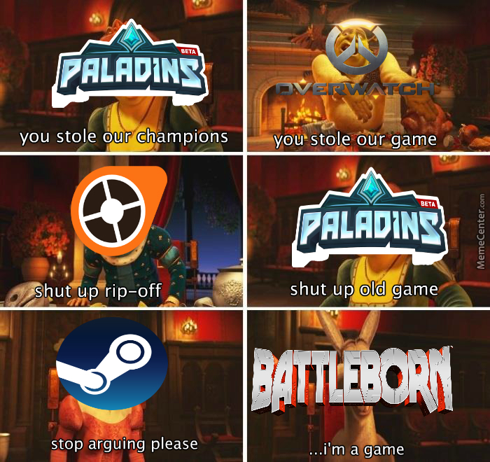 Overwatch Paladins argument goes on. | Know Your Meme