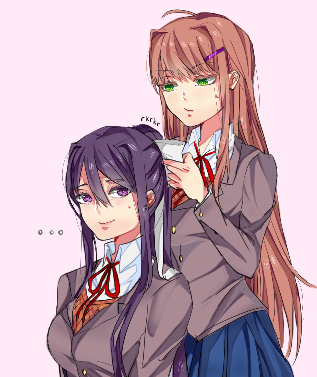 Yuri Monika Hairstyle Swap Doki Doki Literature Club Know Your Meme Yuri Monika Hairstyle Swap Doki Doki Literature Club Know Your Meme
