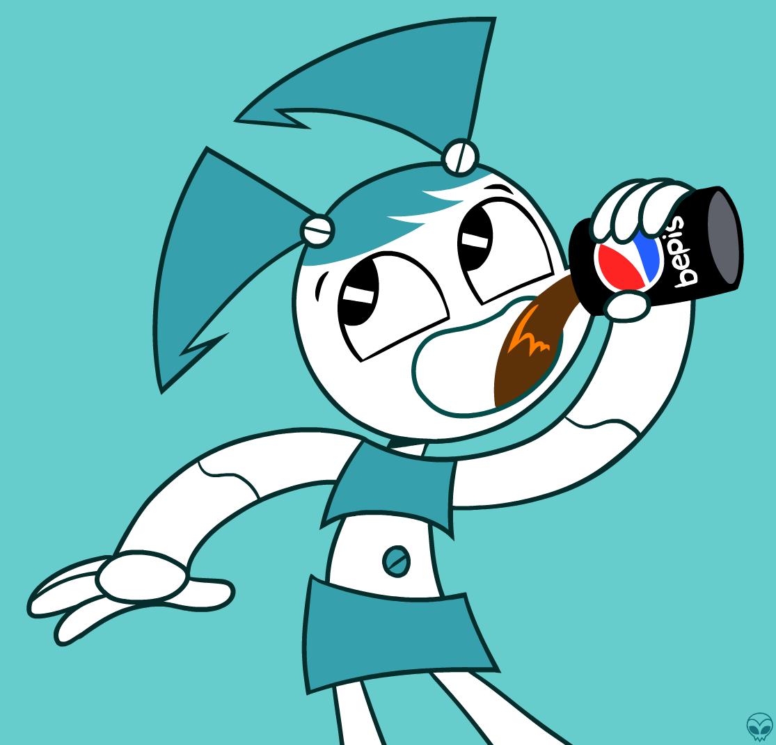 Jenny Drinking Bepis My Life As A Teenage Robot Know Your Meme
