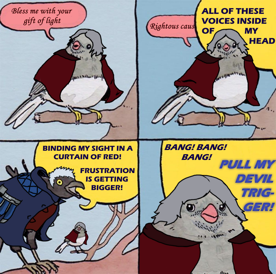 Annoyed Bird Pull My Devil Trigger Know Your Meme