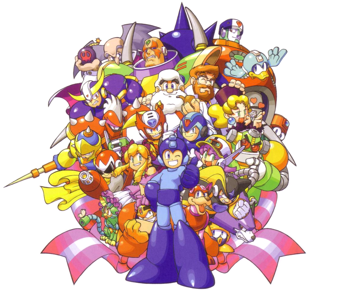 10th anniversary group shot | Mega Man / Rockman | Know Your Meme
