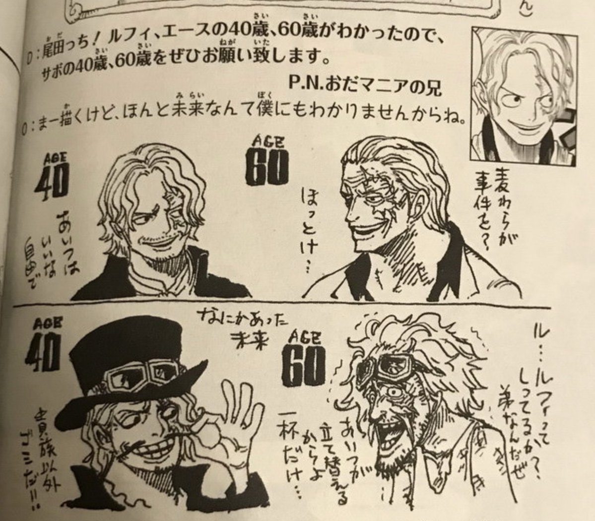 Sabo At Ages 40 And 60 One Piece Know Your Meme Sabo At Ages 40 And 60 One Piece Know Your Meme
