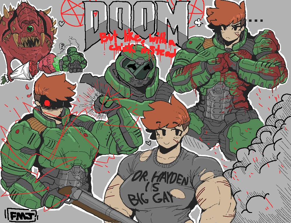 Doom gal (character belongs to francotieppo on deviantart) by ...
