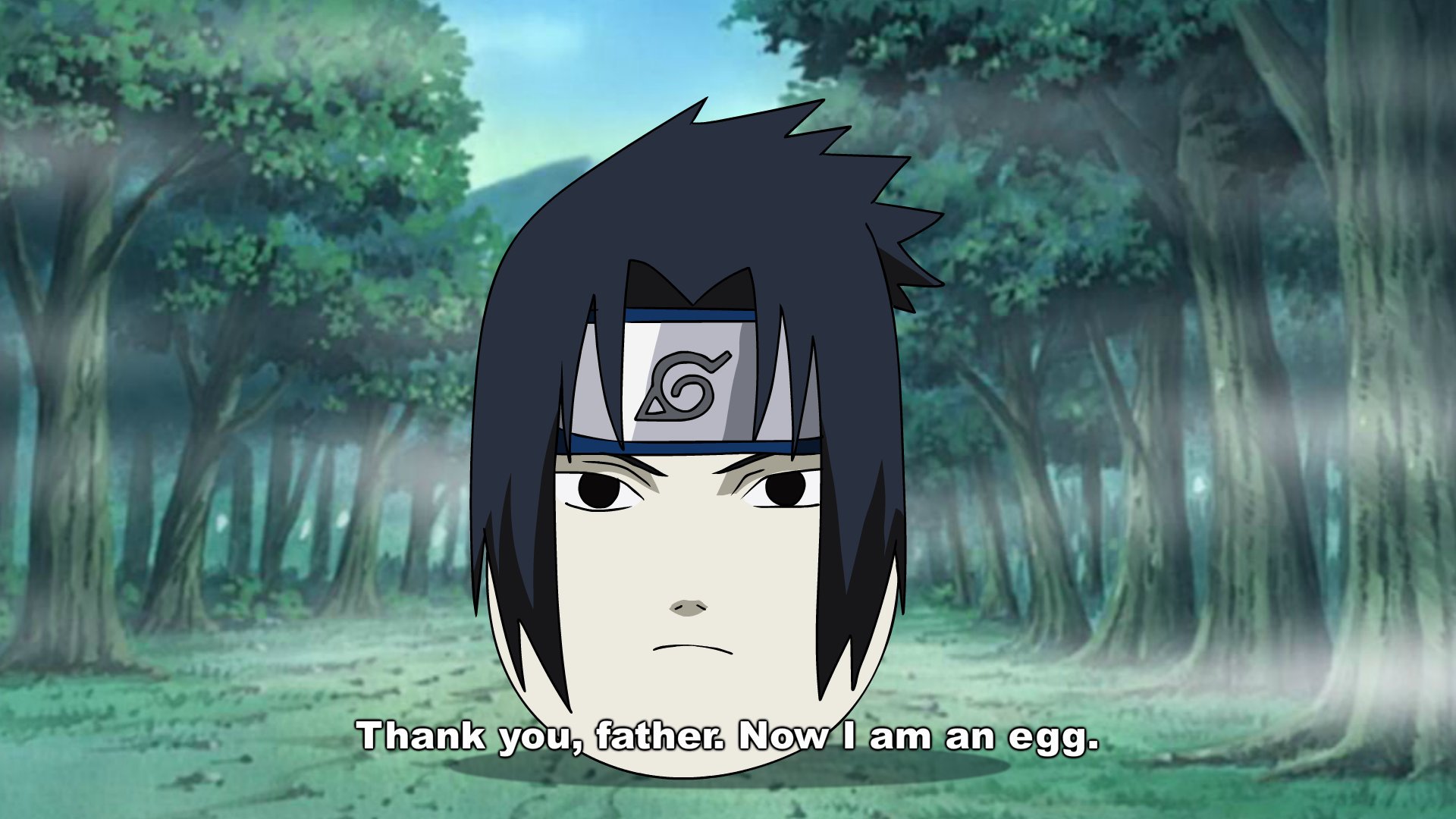 Sasuke is now a egg | Naruto | Know Your Meme