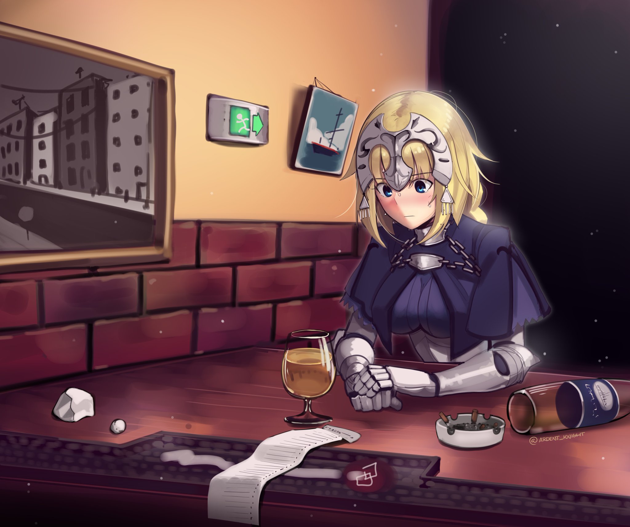 Jeanne realized that she have to pay up. | Know Your Meme