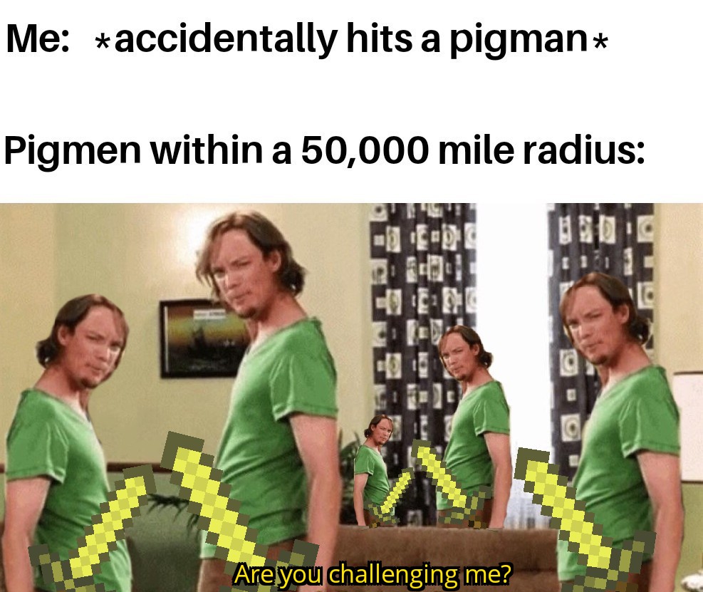  WEIRD NETHER SOUNDS Shaggy s Are You Challenging Me Know Your Meme