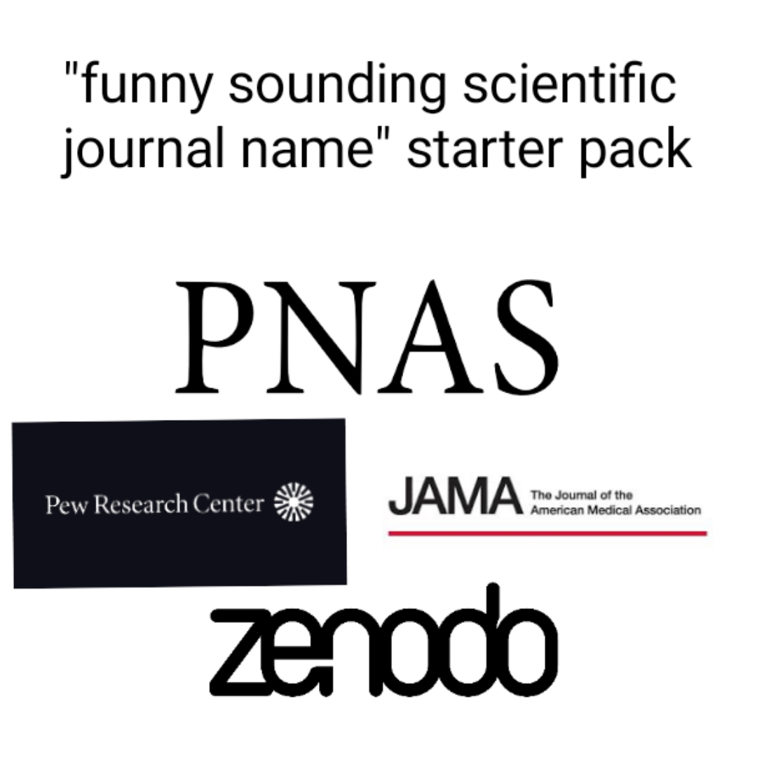 Funny Sounding Scientific Journal Name Starter Pack R starterpacks Funny Sounding Scientific Journal Name Starter Pack R starterpacks