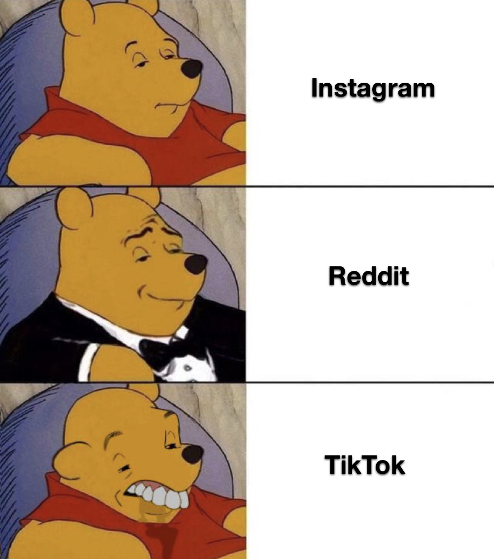 Reddit Good Inta Bad r memes Tuxedo Winnie The Pooh Know Your Meme