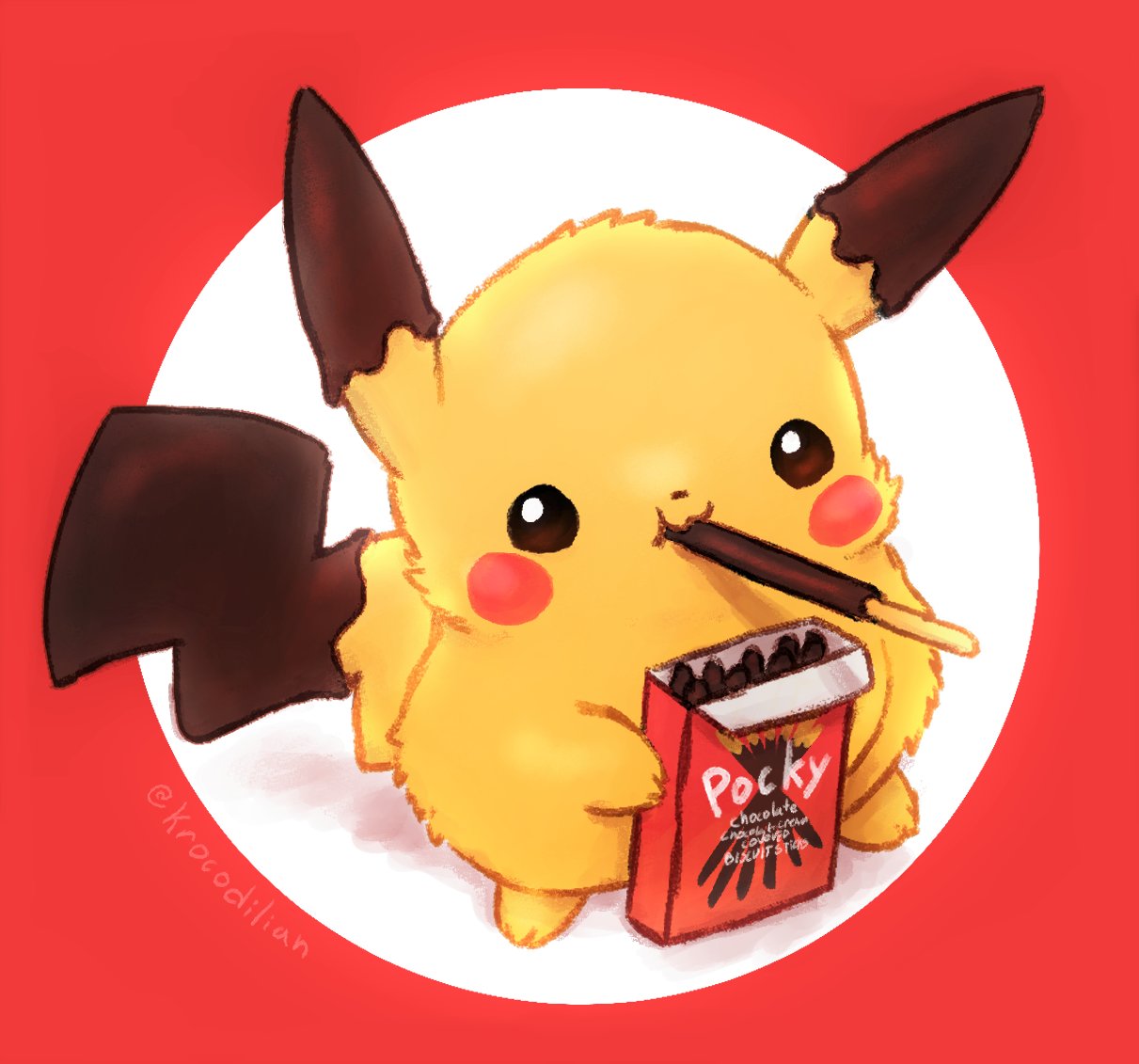 A Pockychu for PockyDay 🍫 🥖 by krocodilian | Pikachu | Know Your Meme