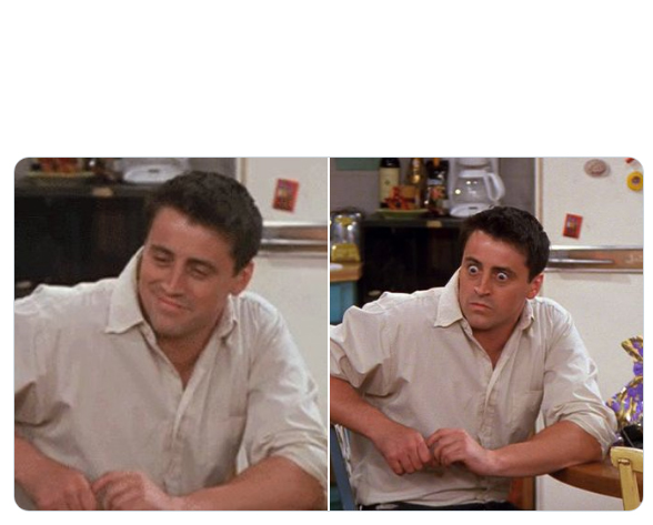Template Surprised Joey Know Your Meme