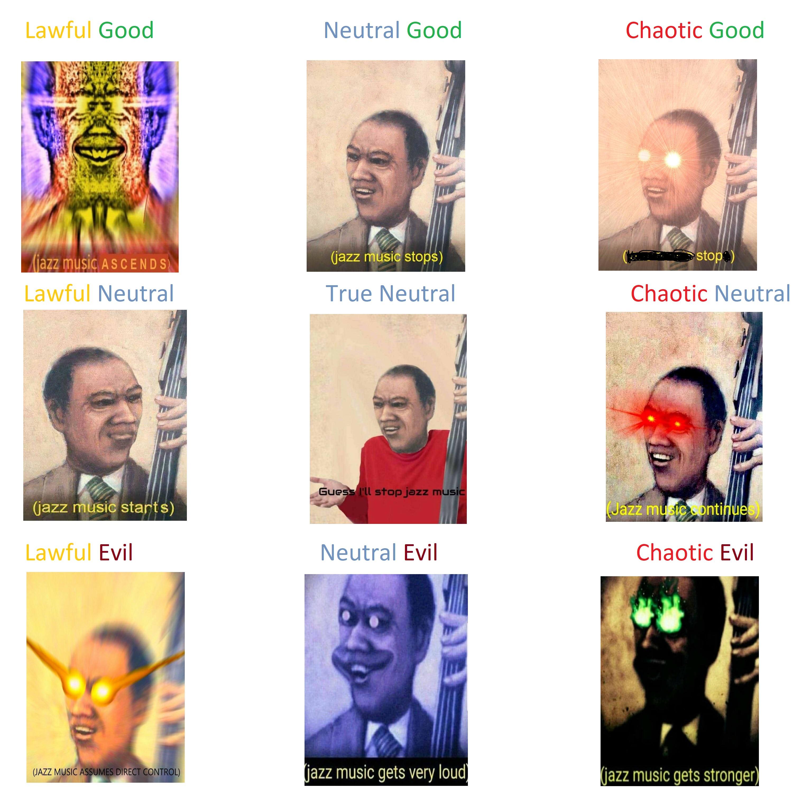 Jazz Music Alignment Chart Jazz Music Stops Know Your Meme