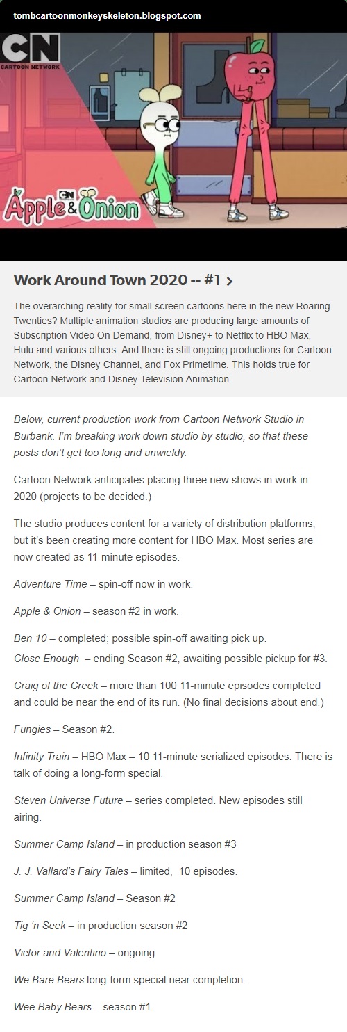 Some Info In CN s 2020 Pipeline Cartoon Network Know Your Meme