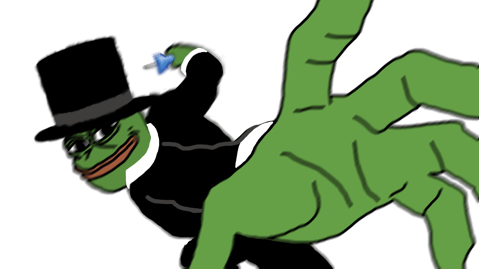 Pepe Punching Meme Template