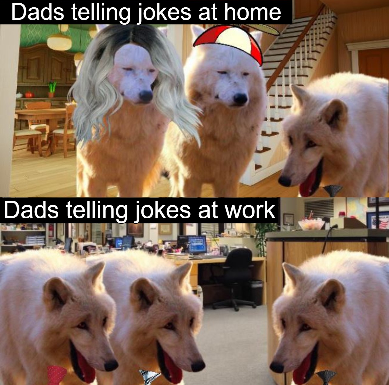 Dad Jokes Laughing Wolves Know Your Meme