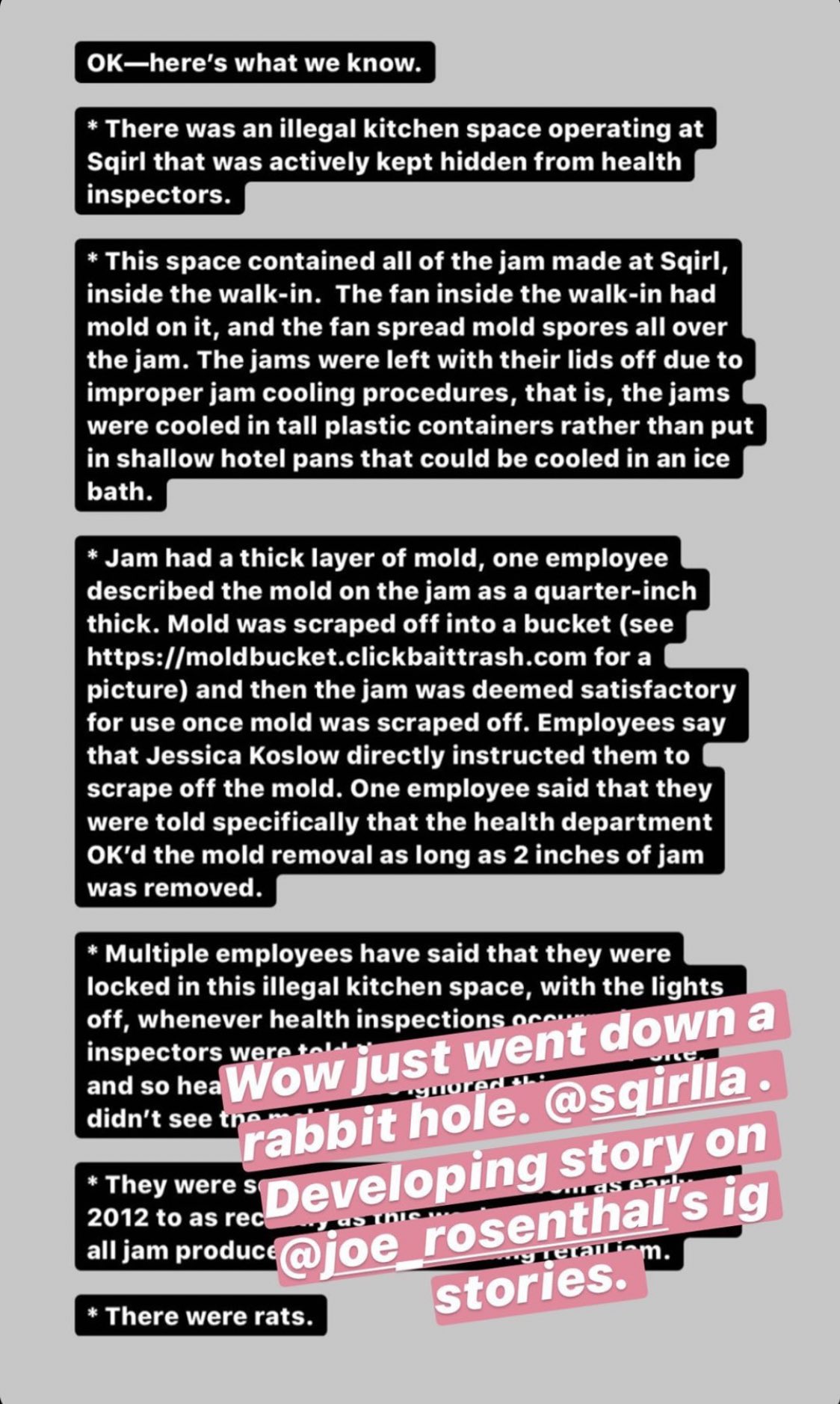 Ben Mekler Repost | Sqirl Mold Controversy | Know Your Meme