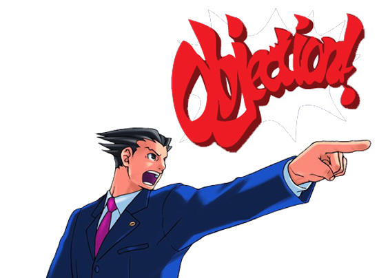 Phoenix Wright Ace Attorney Objection Know Your Meme