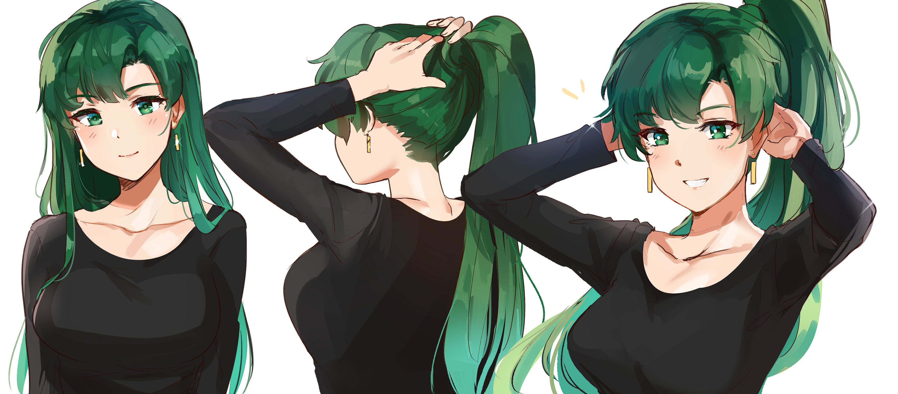 Lyn showing us how she makes her ponytail | Fire Emblem | Know Your Meme