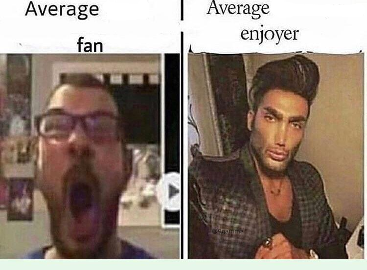Average Fan Vs Average Enjoyer Template Average Fan Vs Average 