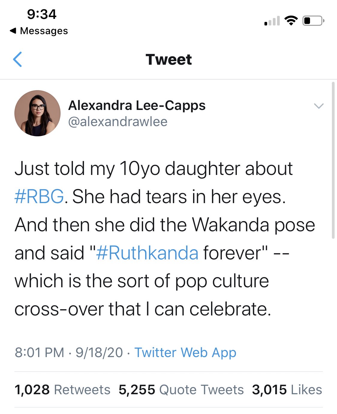 #Ruthkanda Tweet | Death of Ruth Bader Ginsburg | Know Your Meme