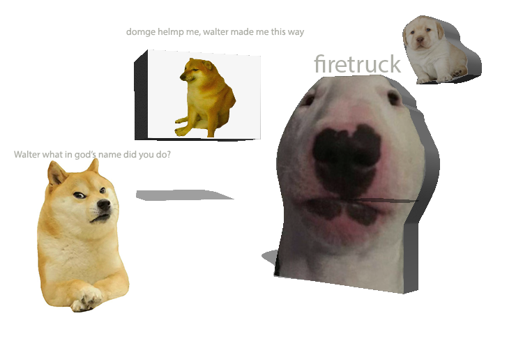 Le adobe photoshop 3D feature has arrived | /r/dogelore | Ironic Doge ...