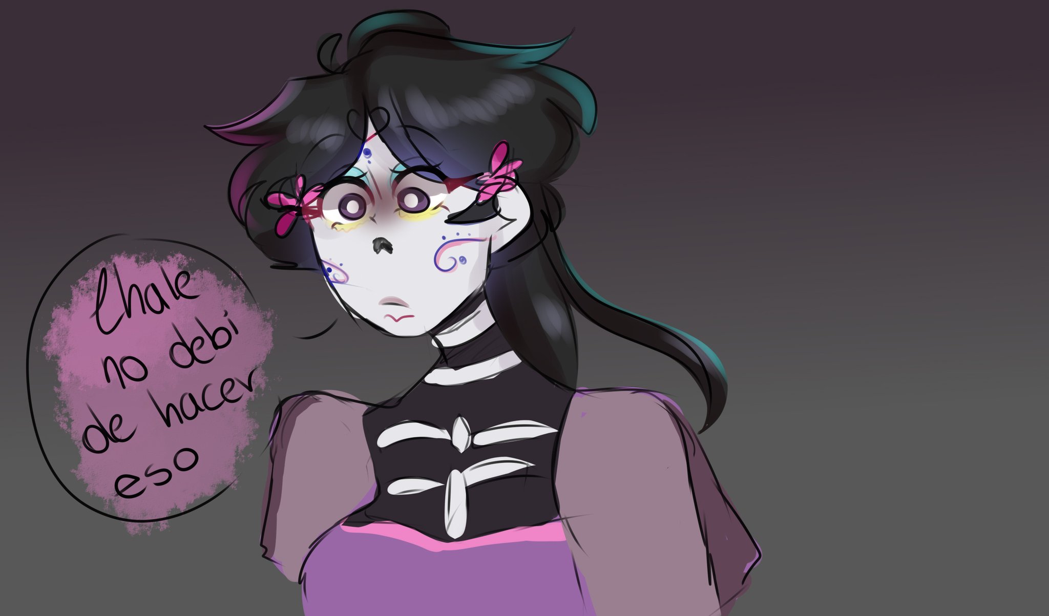 Catalina mirando los dibujos que le hicieron el Twitter: | Know Your Meme