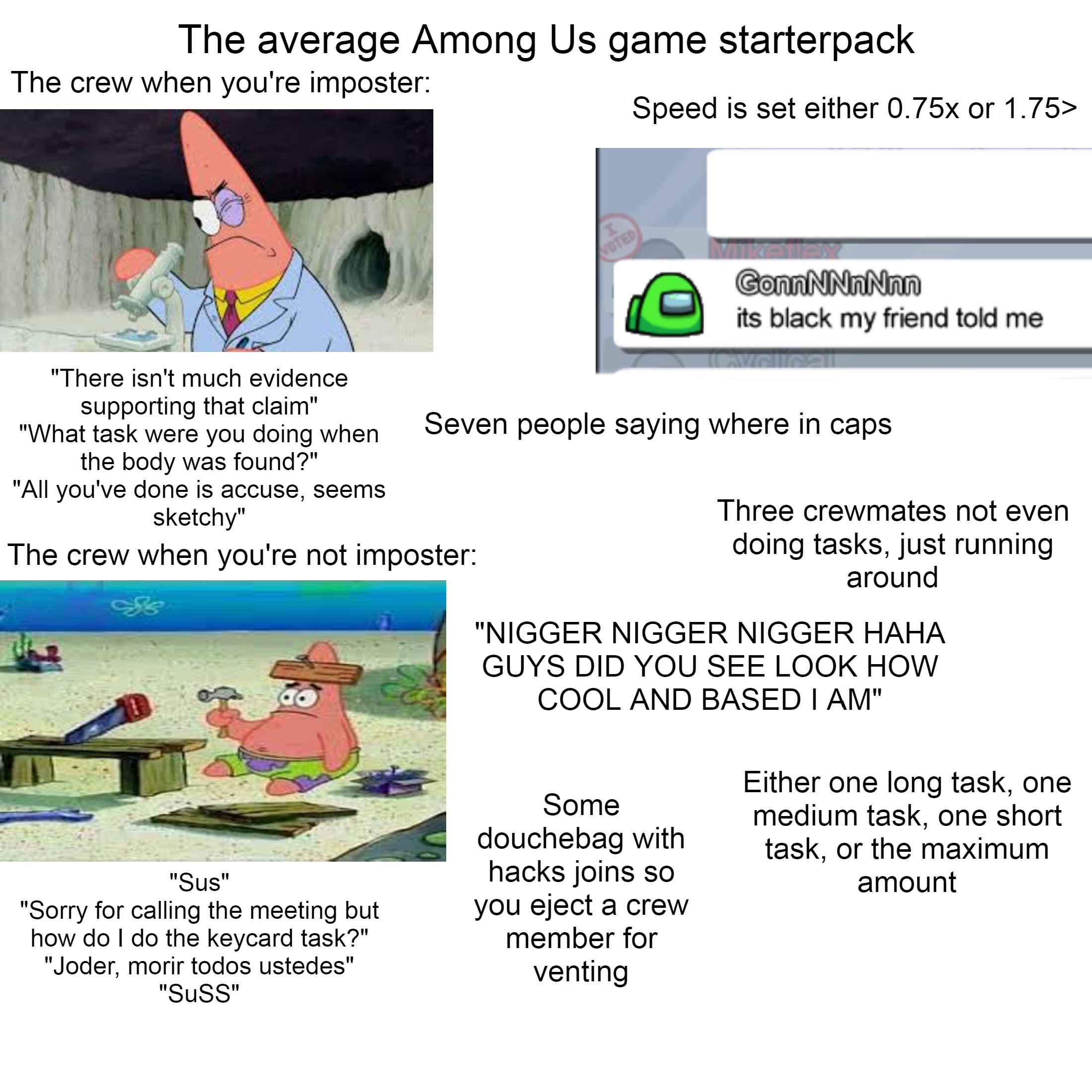 The Average Among Us Game Starterpack r starterpacks Starter Packs