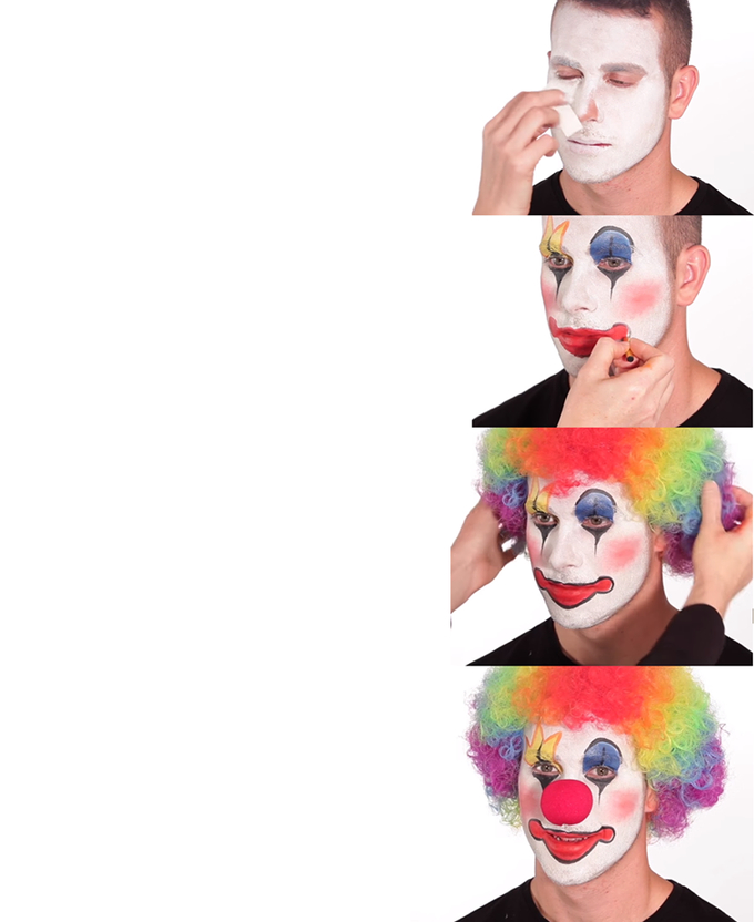Putting On Clown Makeup Template 2 Putting On Clown Makeup Know 