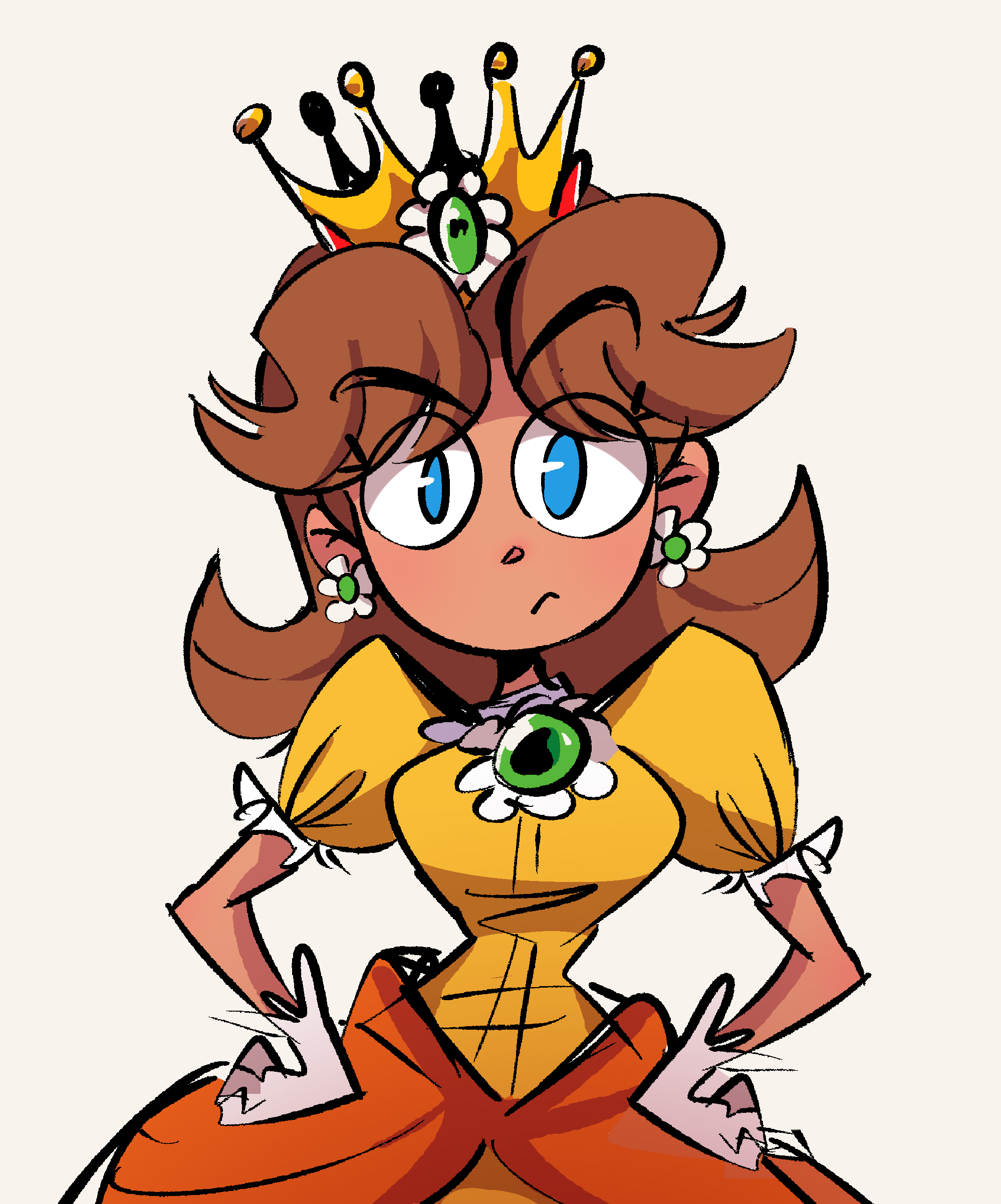"Princess Daisy" by PEAR哥 | Super Mario | Know Your Meme