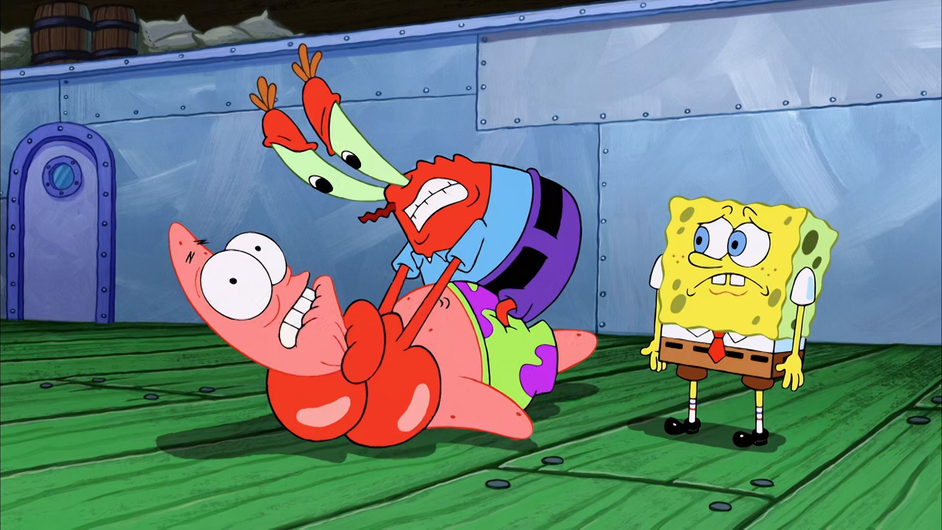 Krabs Strangling Patrick SpongeBob SquarePants Know Your Meme