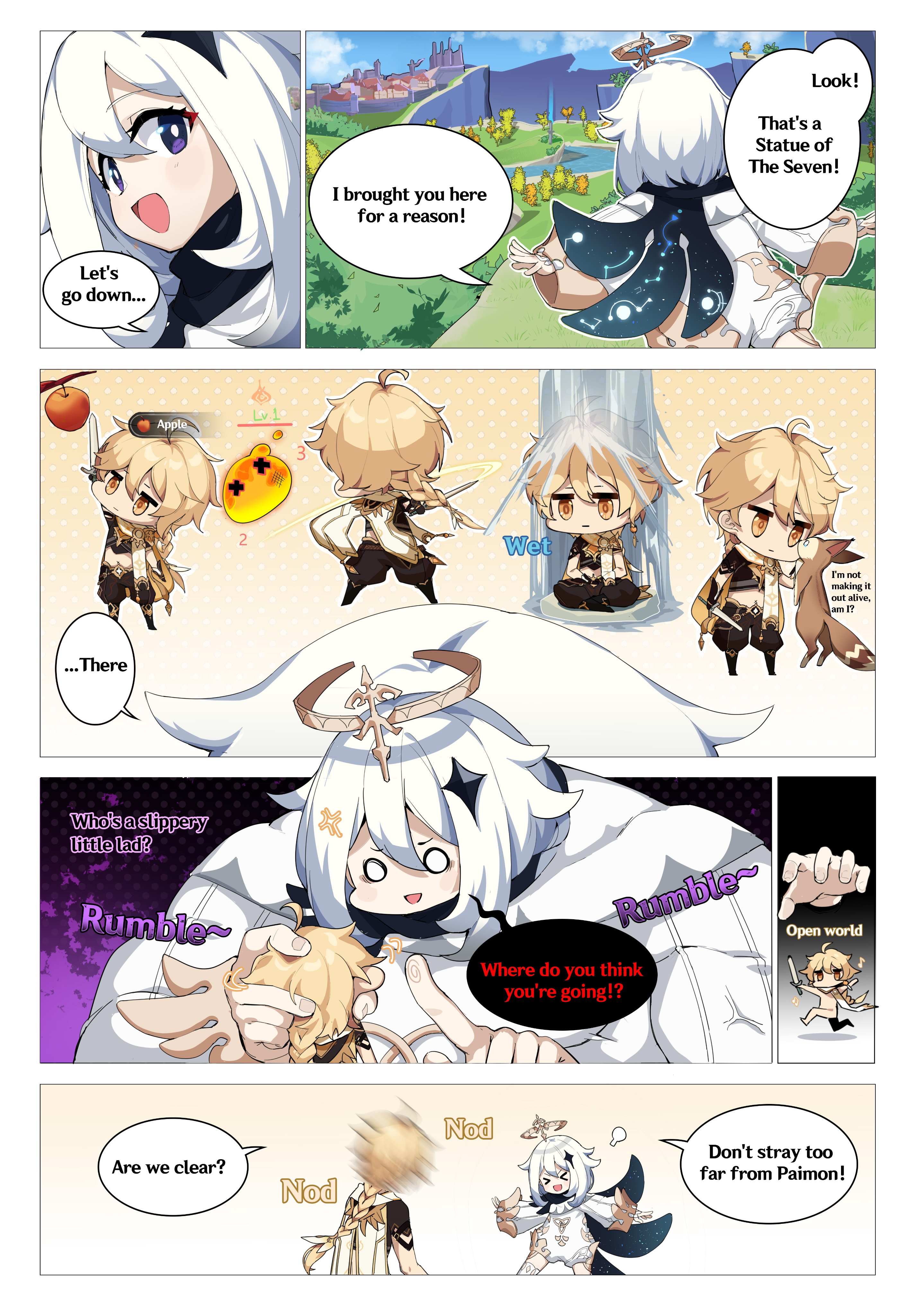 Don't stray too far from Paimon! | Know Your Meme