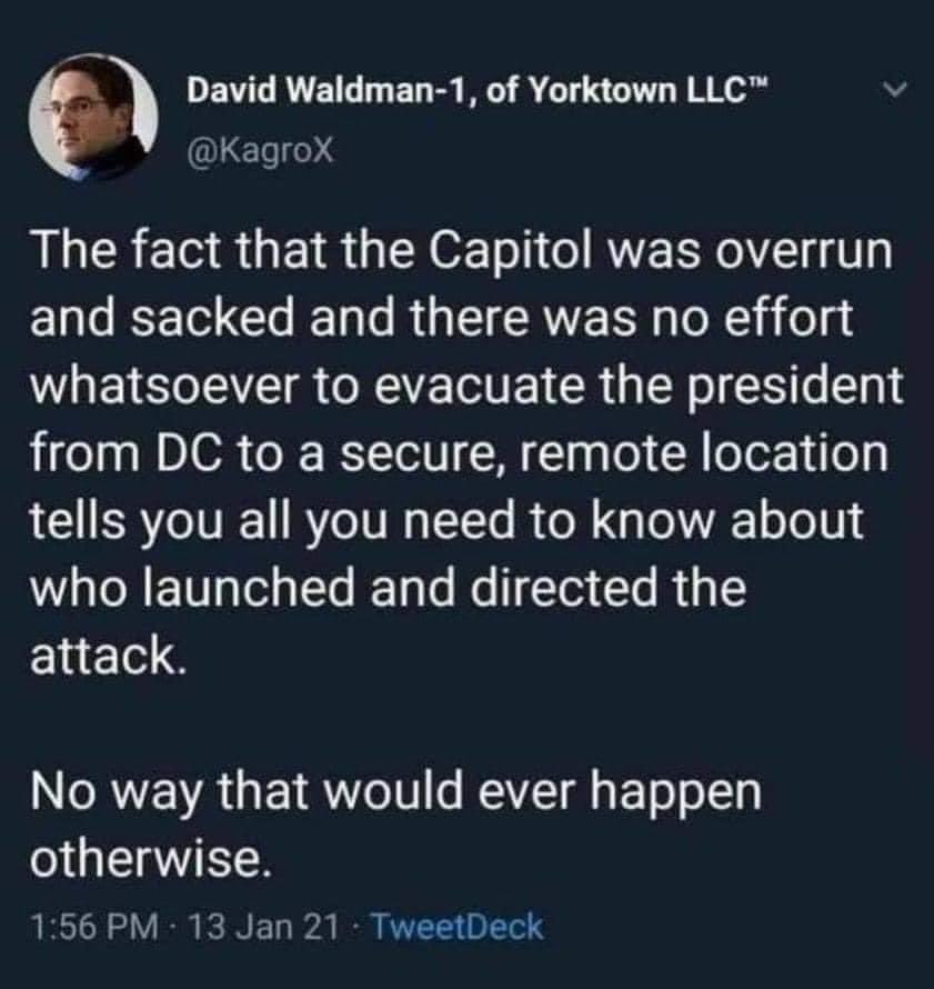 Guess who was still around... | January 6th, 2021, Storming of the ...