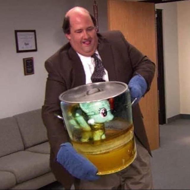 Kevin Brings His Special To Work Pony Cum Jar Project Know Your Meme