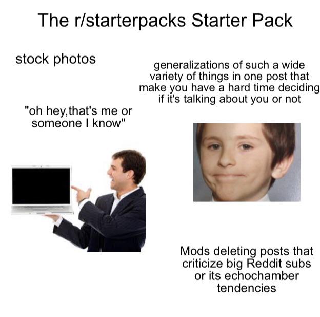 The r/starterpacks starter pack | /r/starterpacks | Starter Packs ...
