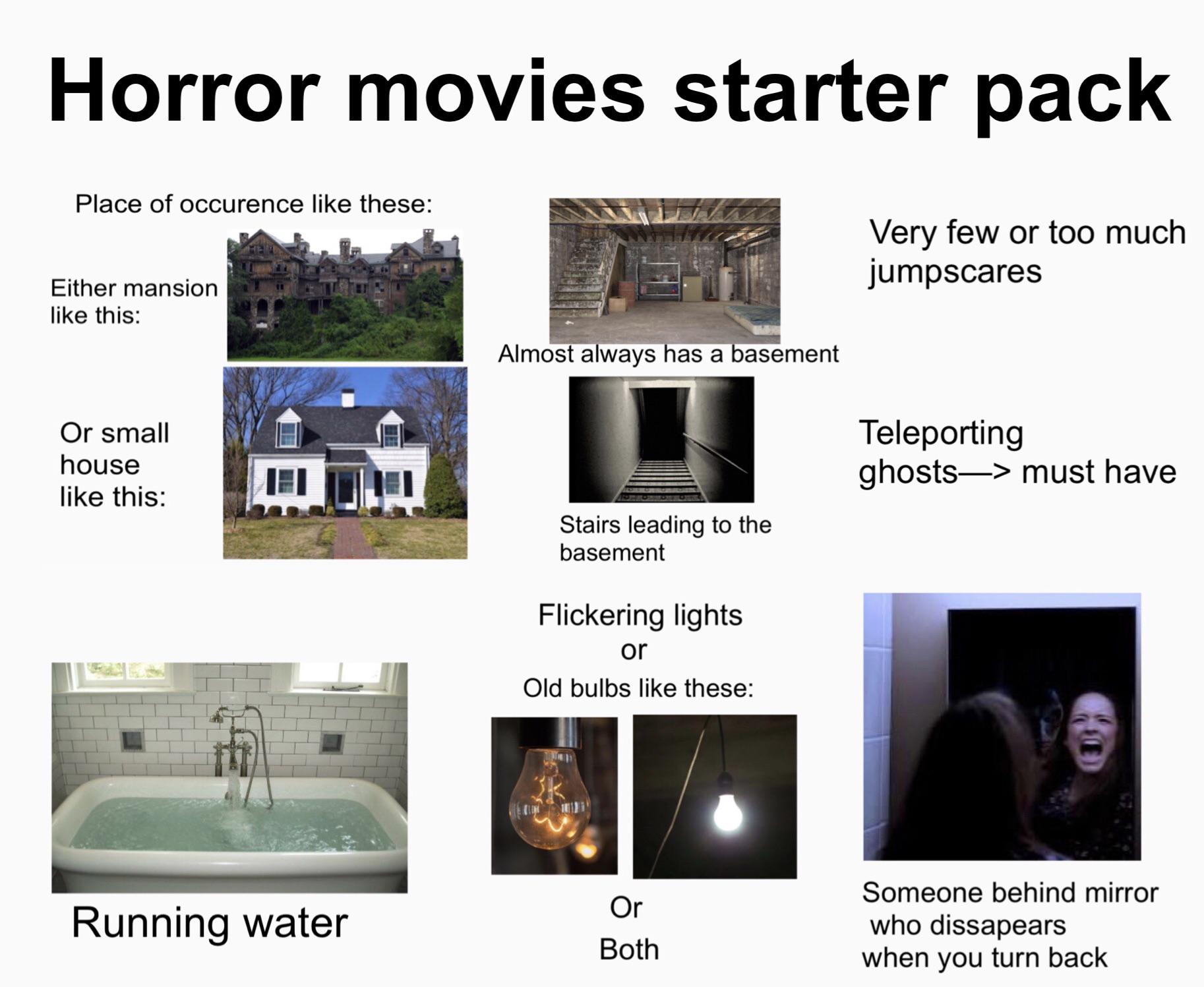 Horror movies starterpack | /r/starterpacks | Starter Packs | Know Your ...