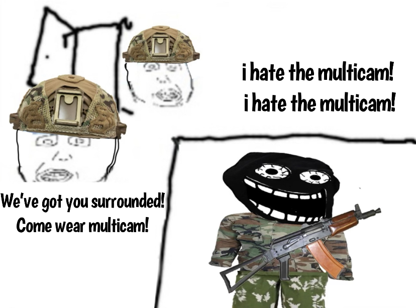 I Hate The Multicam I Hate The Antichrist Know Your Meme