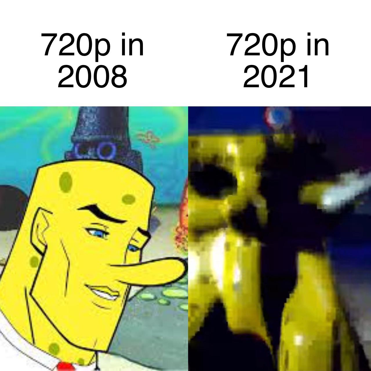 720p In 2008 Vs 720p In 2021 YouTube Know Your Meme