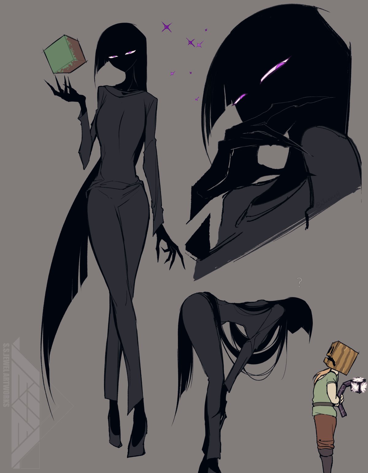 Female Enderman Minecraft Know Your Meme