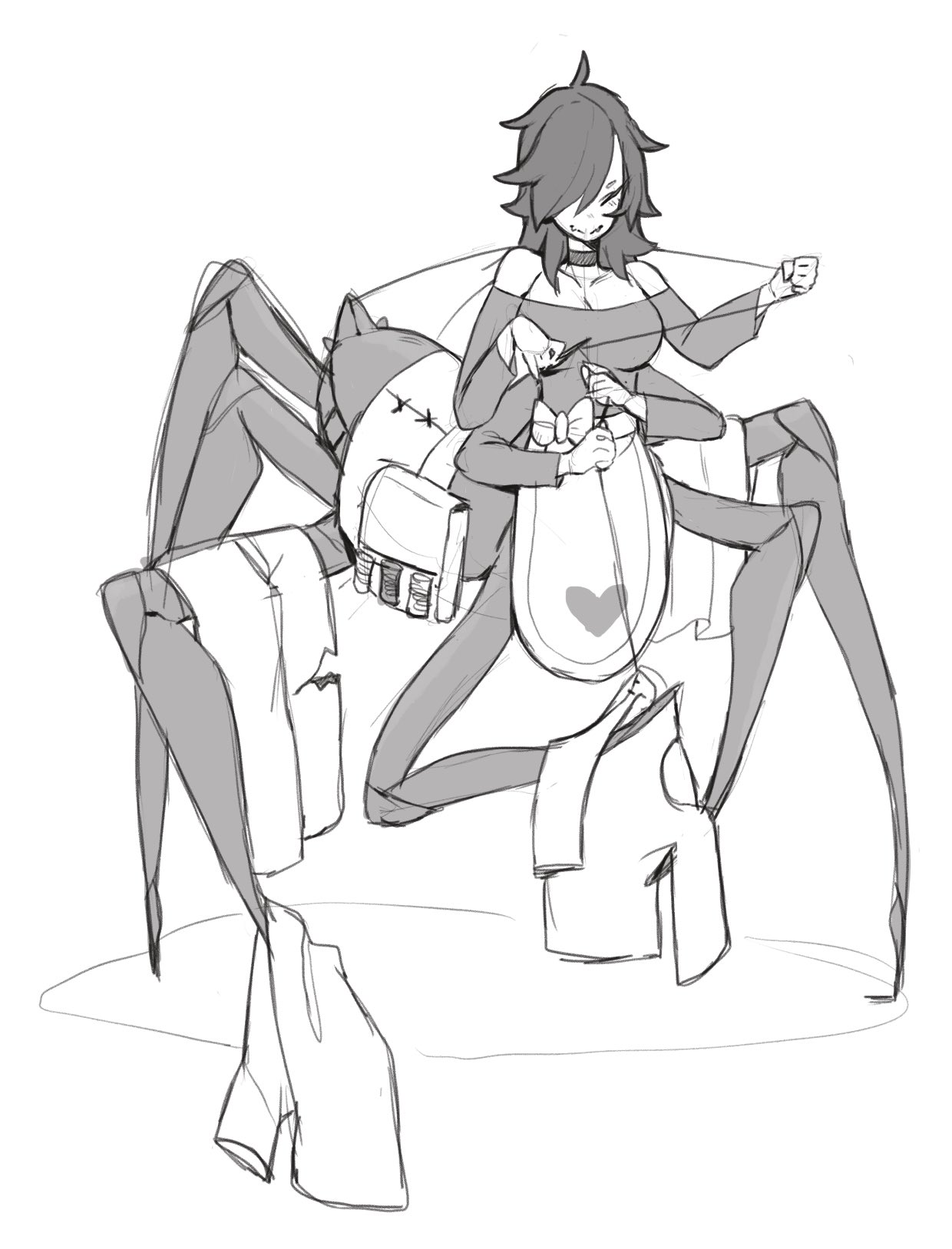 Spooder sewing | Monster Girls | Know Your Meme