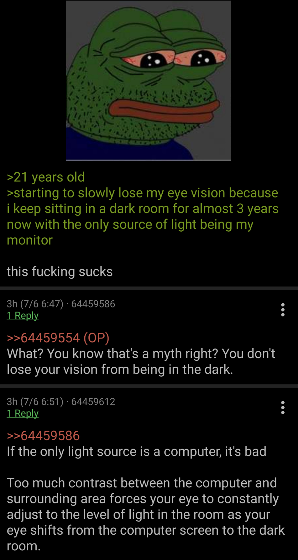 Anon Has Eye Strain r Greentext Greentext Stories Know Your Meme Anon Has Eye Strain r Greentext Greentext Stories Know Your Meme
