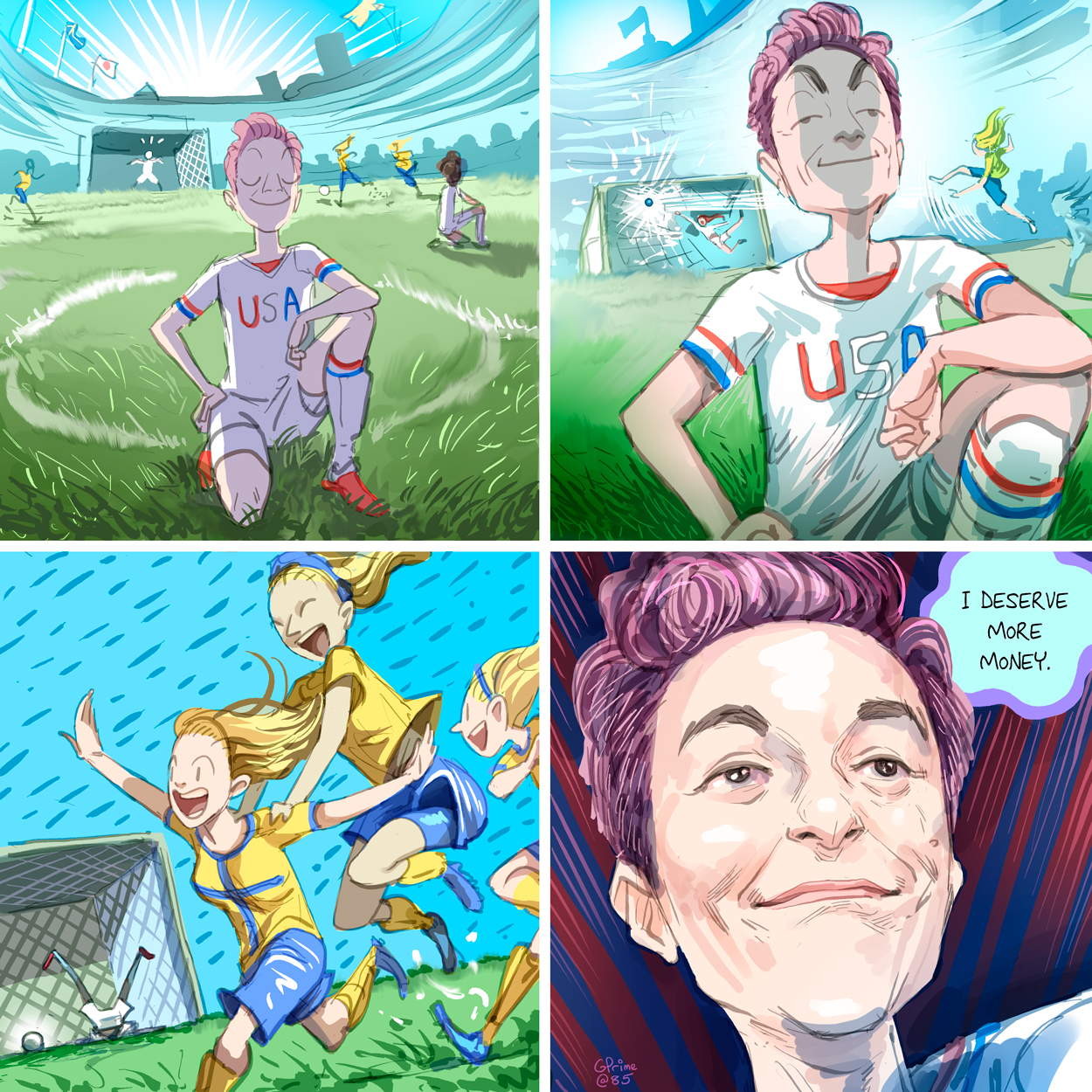 I deserve more money | Megan Rapinoe | Know Your Meme